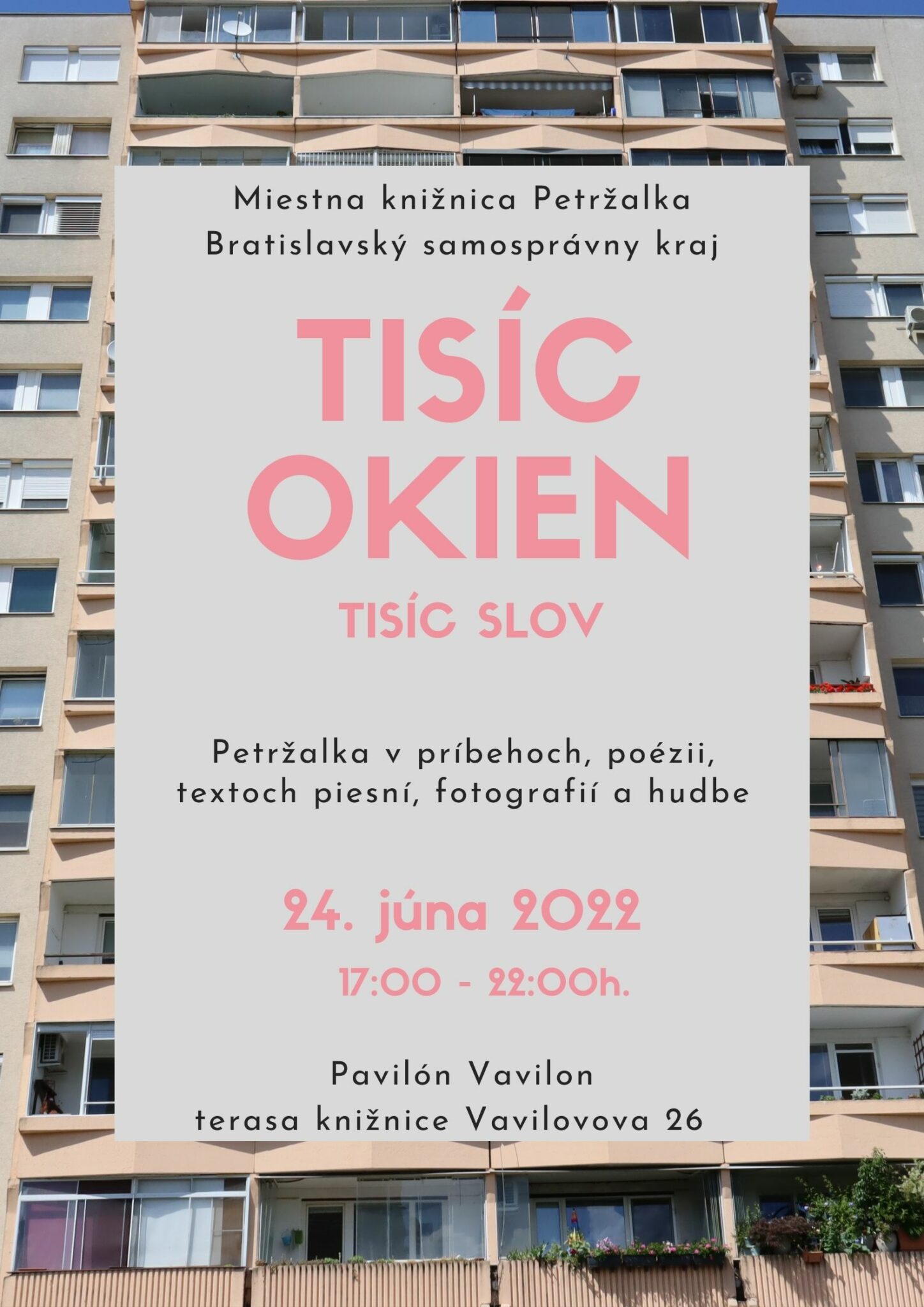 Tisíc okien, tisíc slov- Petržalka v príbehoch, poézii, textoch piesní ...
